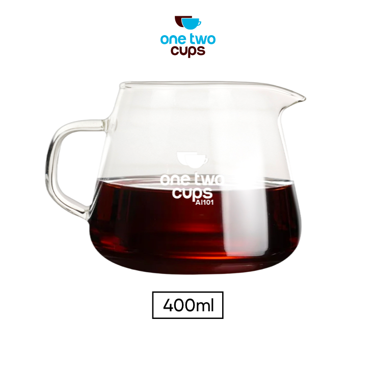 One Two Cups Coffee Maker Pot Kettle Teko Kopi Barista 400ml - One Two Cups