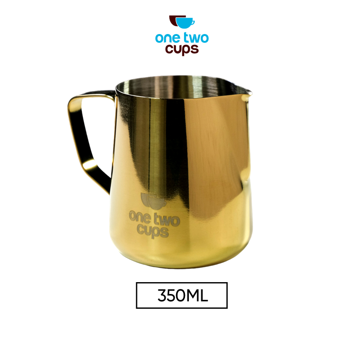 One Two Cups Gelas Milk Jug Kopi Espresso Latte Art Stainless 350ml ...