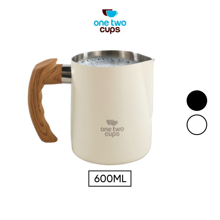 One Two Cups Gelas Milk Jug Latte Art Stainless Steel with Scale 600ML ...