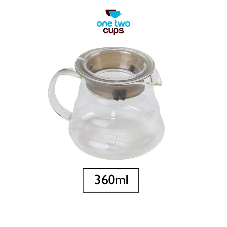 One Two Cups Coffee Maker Pot V60 Drip Kettle Teko Kopi Barista 360ml - One Two Cups
