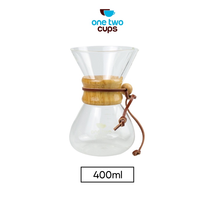 One Two Cups Coffee Maker Pot V60 Drip Kettle Teko Kopi Barista 400ml ...