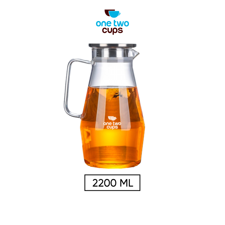 One Two Cups Teko Pitcher Teh Chinese Teapot Maker Glass 2.2 L - SL330 ...